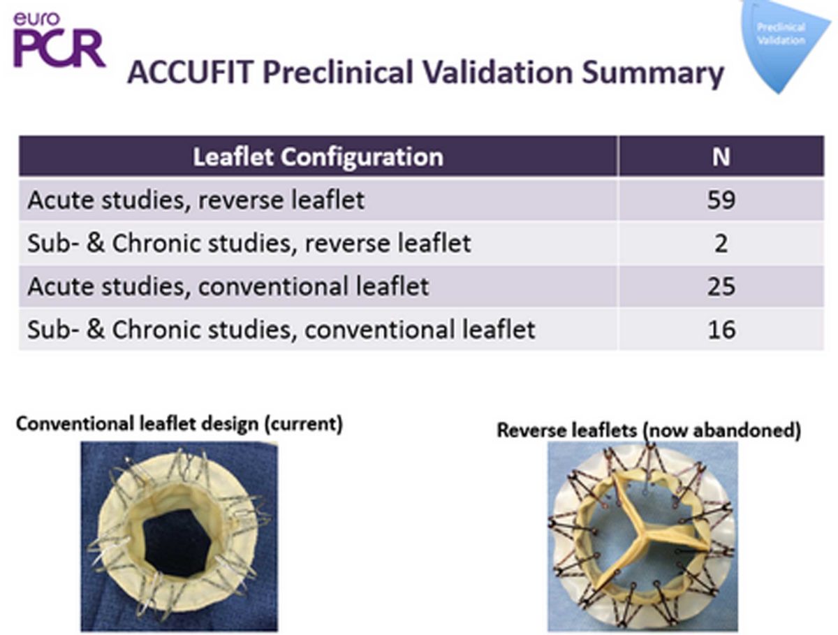 The latest progress of AccuFit™ , SINOMED TMVR, released on EuroPCR2016 ...